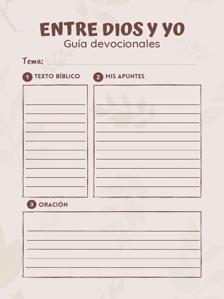 Guía Devocional | PDF | Autosuperación | Religión y espiritualidad