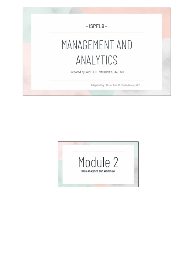 ISPFL9 Module2 | PDF | Data Analysis | Data
