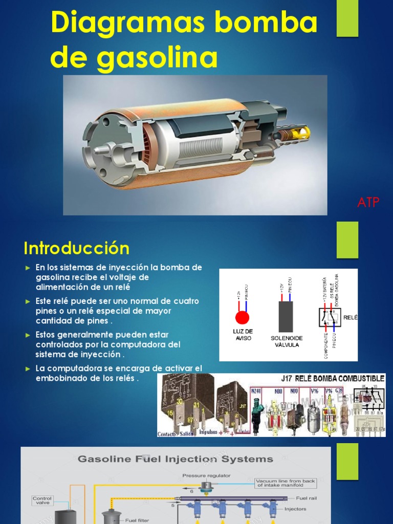 Diagramas Bomba de Gasolina | PDF | Relé | Inyección de combustible
