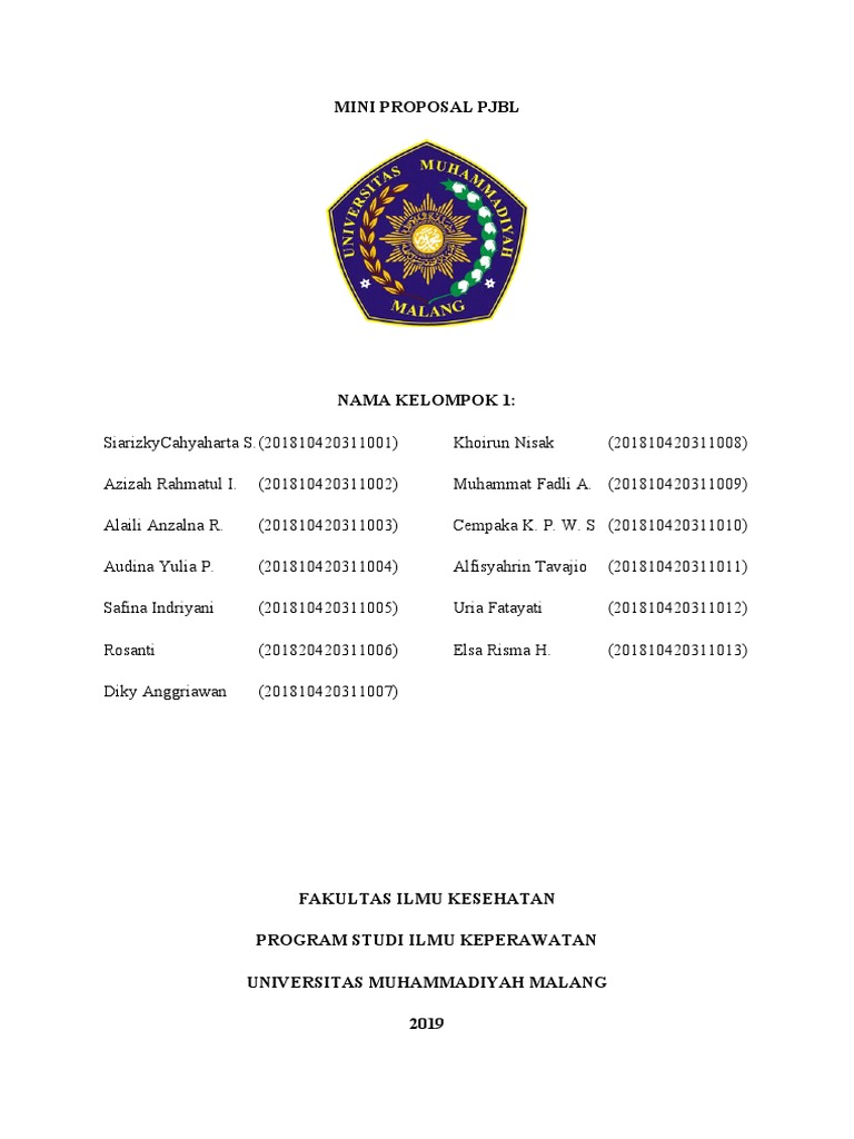 Mini Proposal PJBL Jiwa | PDF | Pengembangan Diri