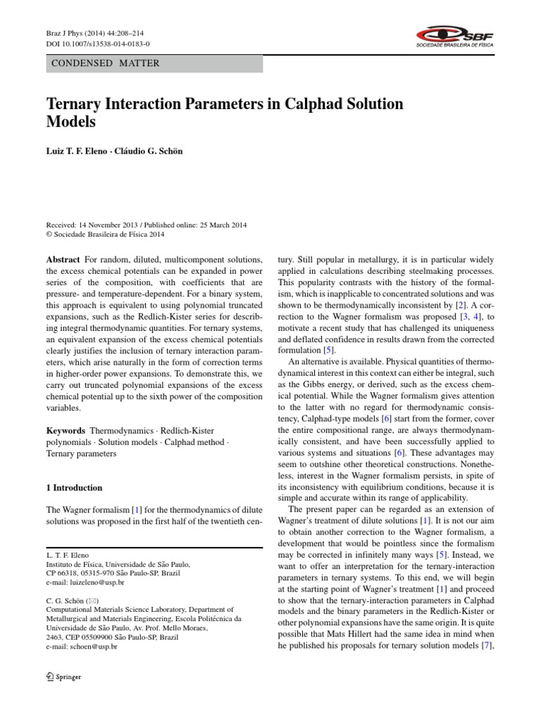 Eleno 2014 | PDF | Mathematics | Physical Sciences