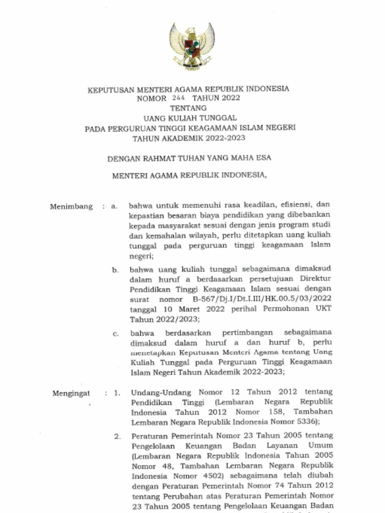 KMA UKT 2022 No 244 | PDF