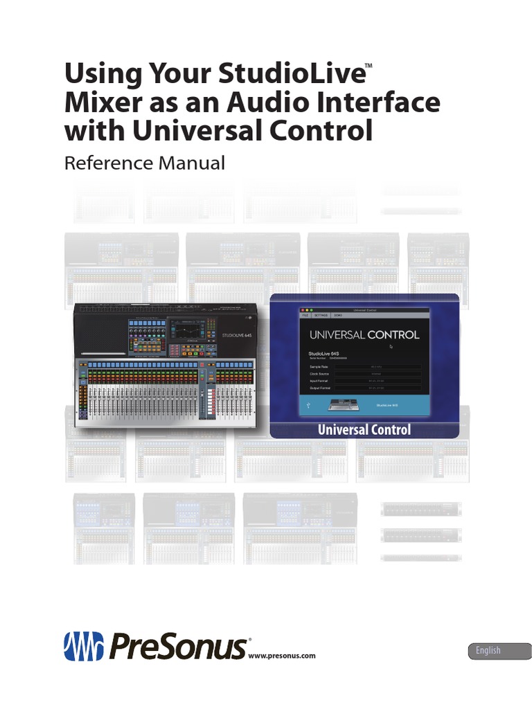 Using Your StudioLive Mixer As An Audio Interface With Universal Control V2 en 25032019 | PDF ...