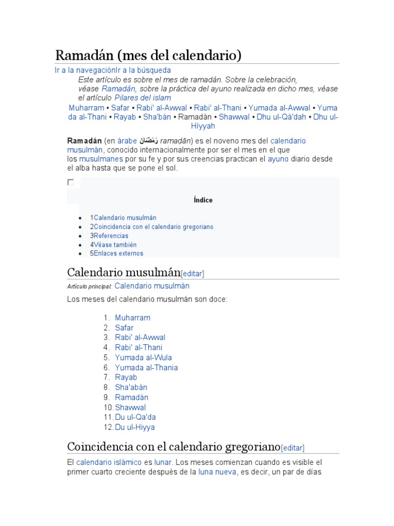 Ramadán | PDF | Ramadán | Religiones abrahámicas