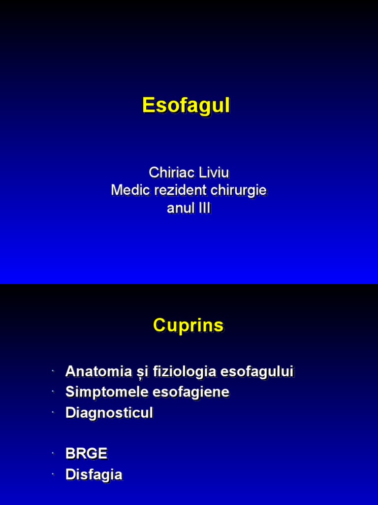 Esofagul | PDF