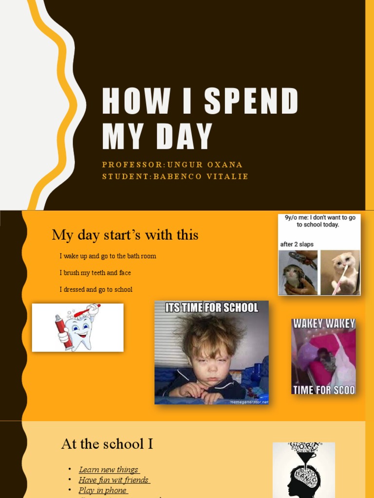 How I Spend My Day | PDF