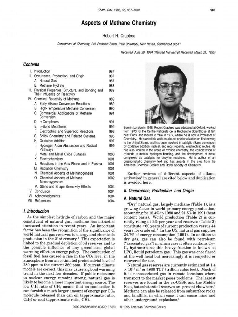Chem Rev | PDF | Natural Gas | Methane