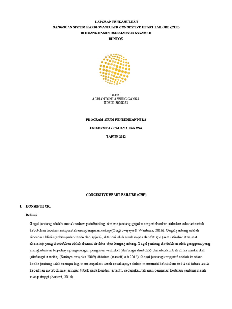 LP - Stase KDP (CKD) Agriantomi Awung Ganna | PDF