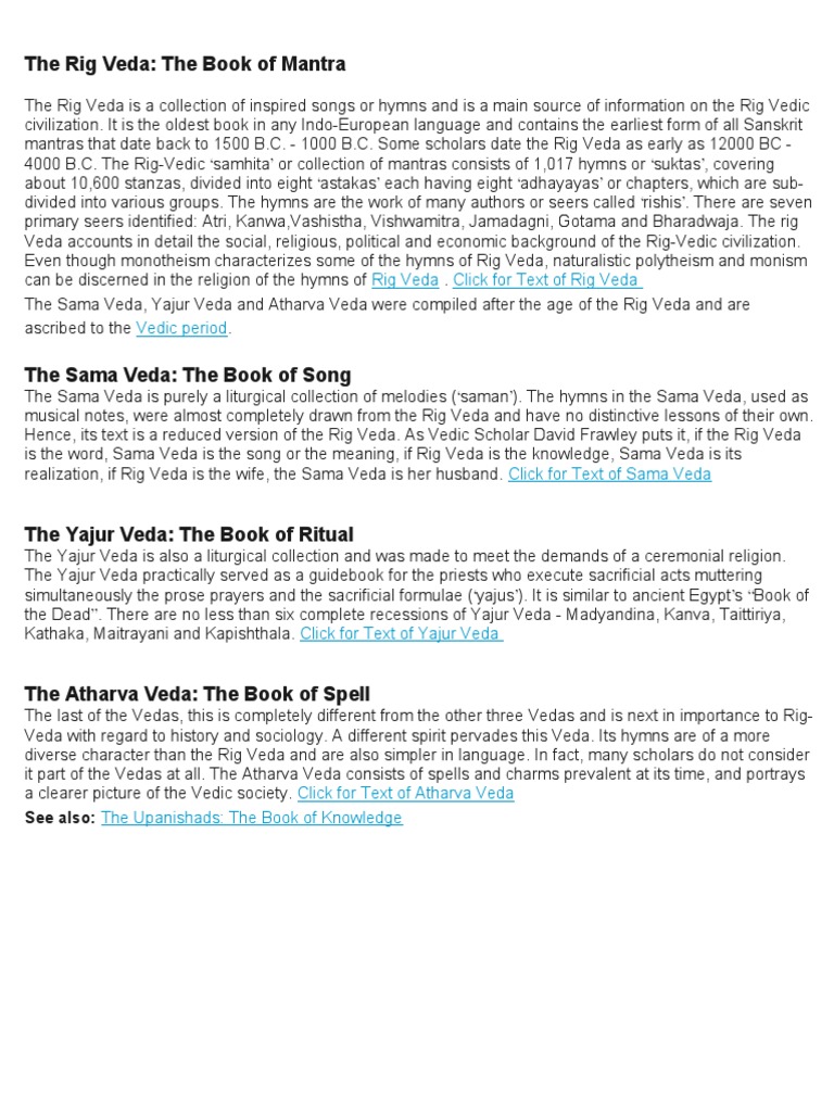 The Rig Veda | PDF | Vedas | Supernatural Books