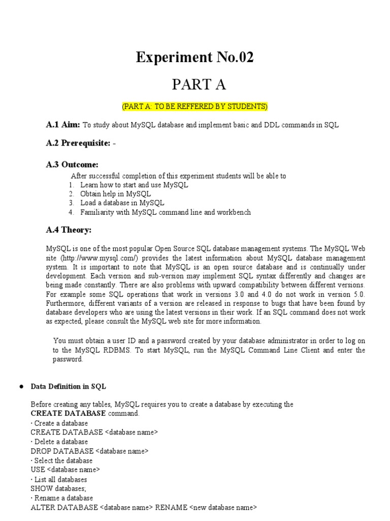 CSBS DBMS Lab2 22-23 | PDF | Relational Database | Databases