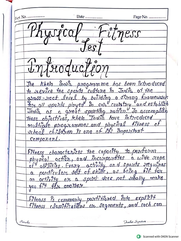 Physical Education Practical File 2022-23 | PDF