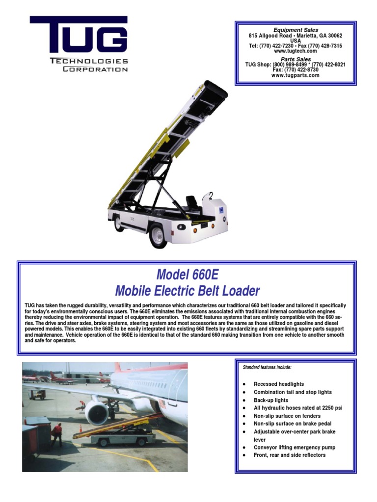 660E Electric Belt Loader Overview | PDF | Electric Motor | Steering