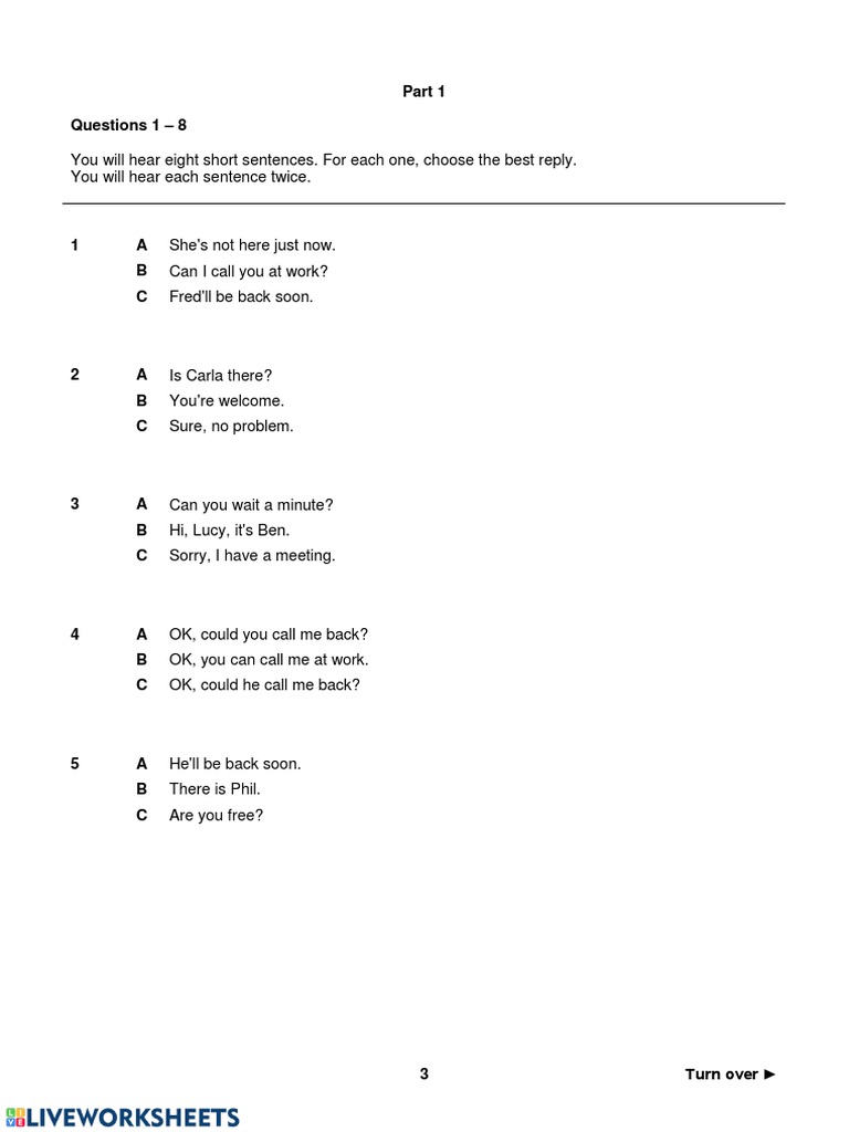 Questions 1 - 8 | PDF