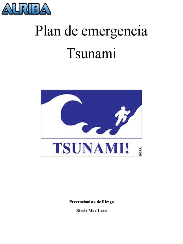 Plan de Emergencia Tsunami | PDF | Tsunami | Peligros Naturales