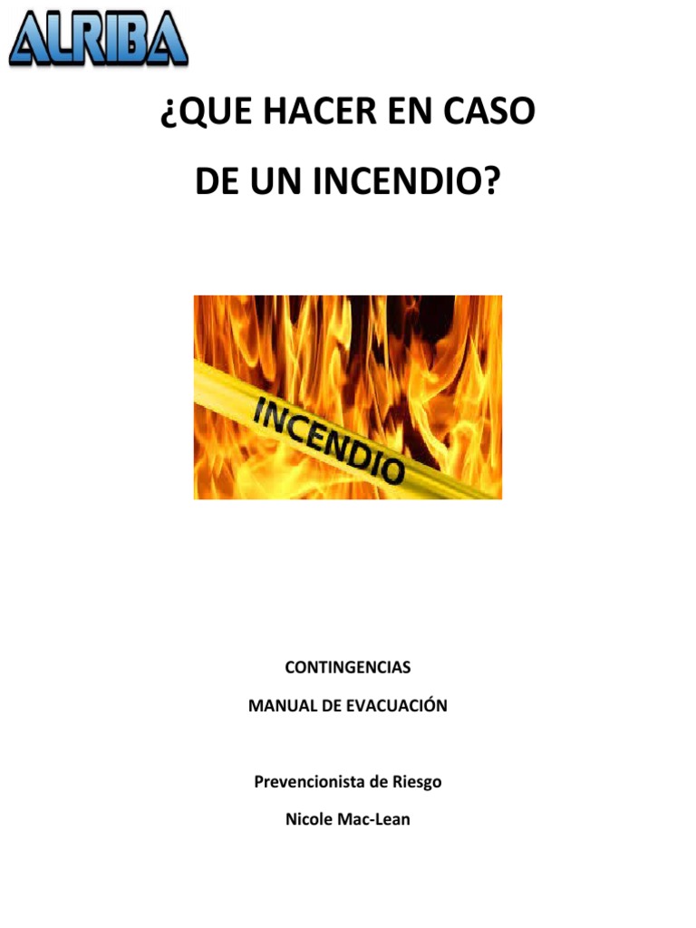 Plan de Incendio | PDF | Peligros | Incendios