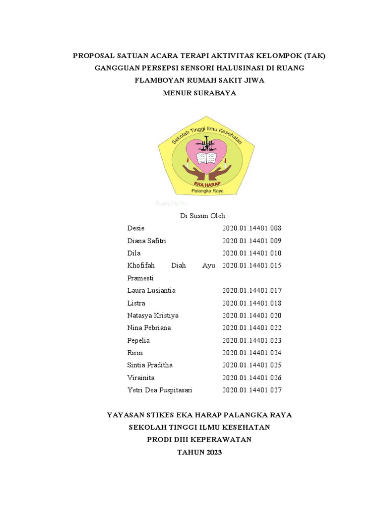 Proposal Tak Flamboyant RSJ Menur Surabaya | PDF