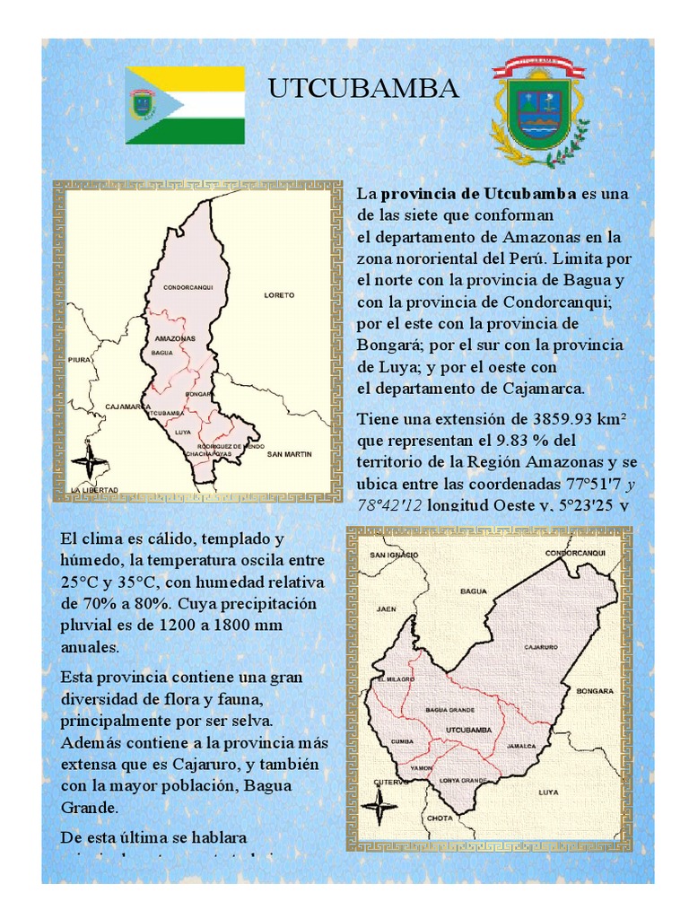 Utcubamba: 78º42'12 Longitud Oeste Y, 5º23'25 y | PDF
