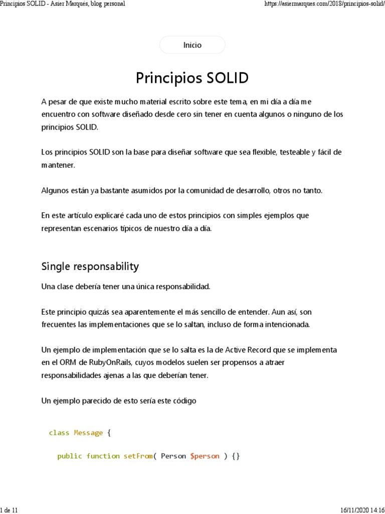Principios SOLID | Descargar gratis PDF | Software | Blog Principios SOLID | Descargar gratis PDF | Software | Blog