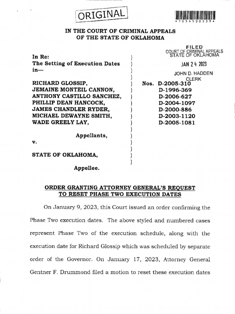 Execution Motion Granted 1-24-2023 | PDF