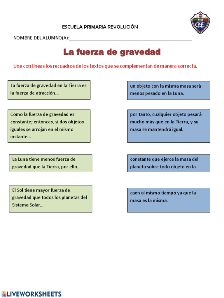 La Fuerza de Gravedad para Niños | PDF