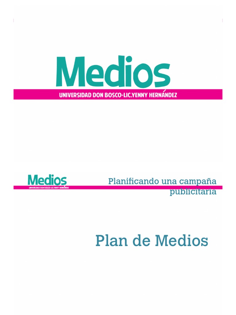 Plan de Medios | PDF | Publicidad | Marketing