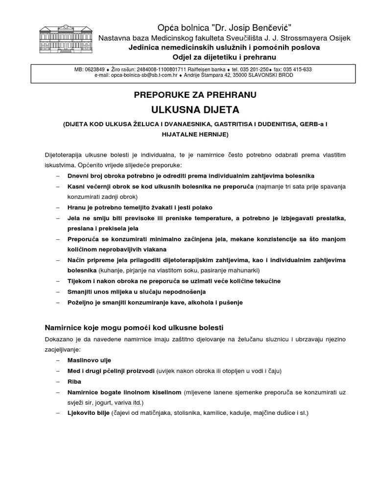 Ulkusna Dijeta | PDF