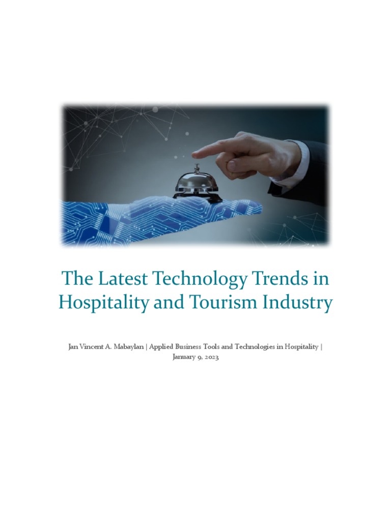 The Latest Technology Trends in Hospitality and Tourism Industry | PDF ...
