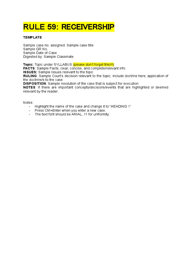 Rule 59 - Receivership | PDF | Conservatorship | Banks