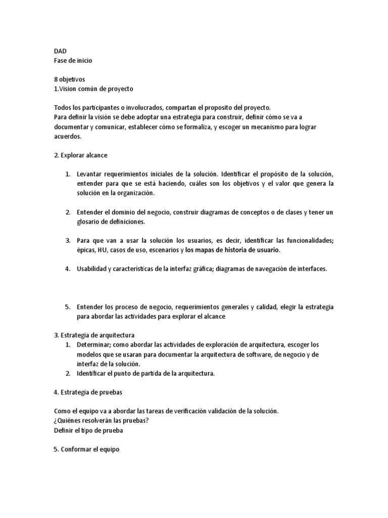 Estrategia Inicial de Proyectos DAD | PDF | Software | Gestión de ...