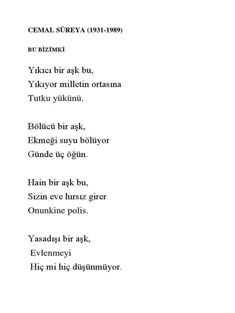 Cemal SÜREYA | PDF