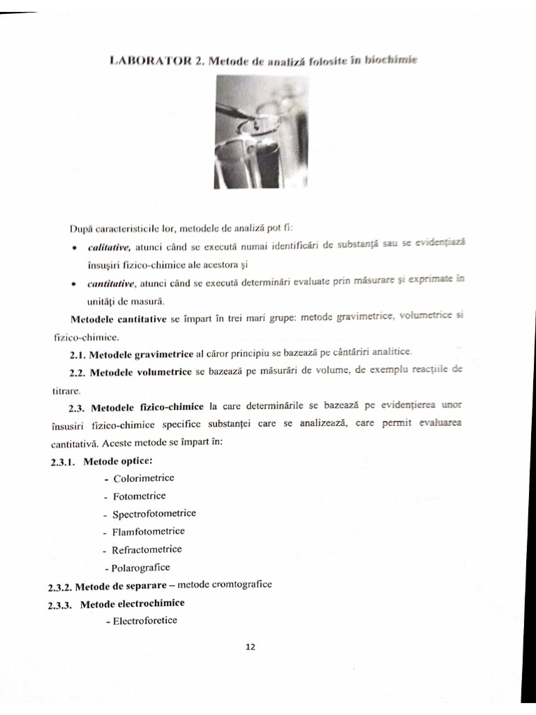 Metode de Laborator | PDF