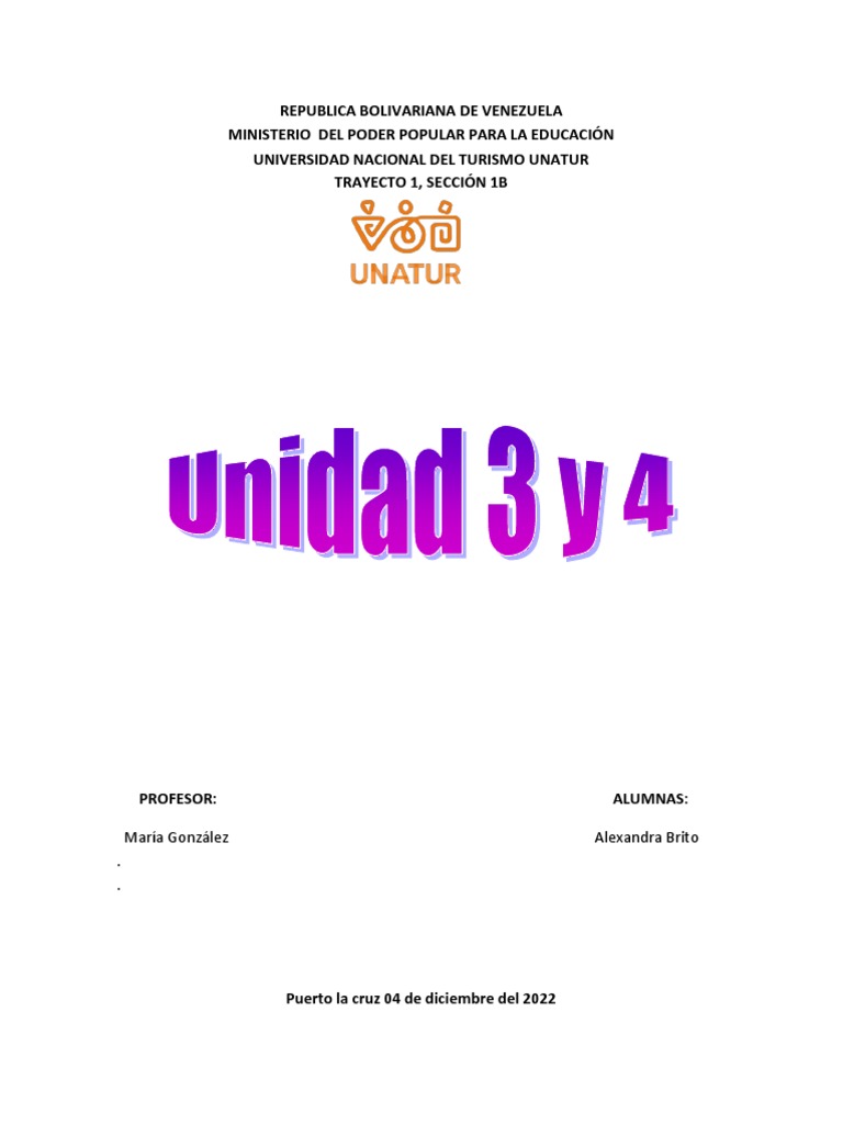 Modalidades Tema 3 y 4 | PDF | Turismo | Marketing