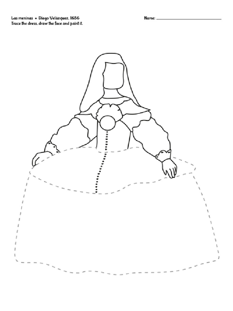 Las Meninas 3rd 4th Coloring Page | PDF