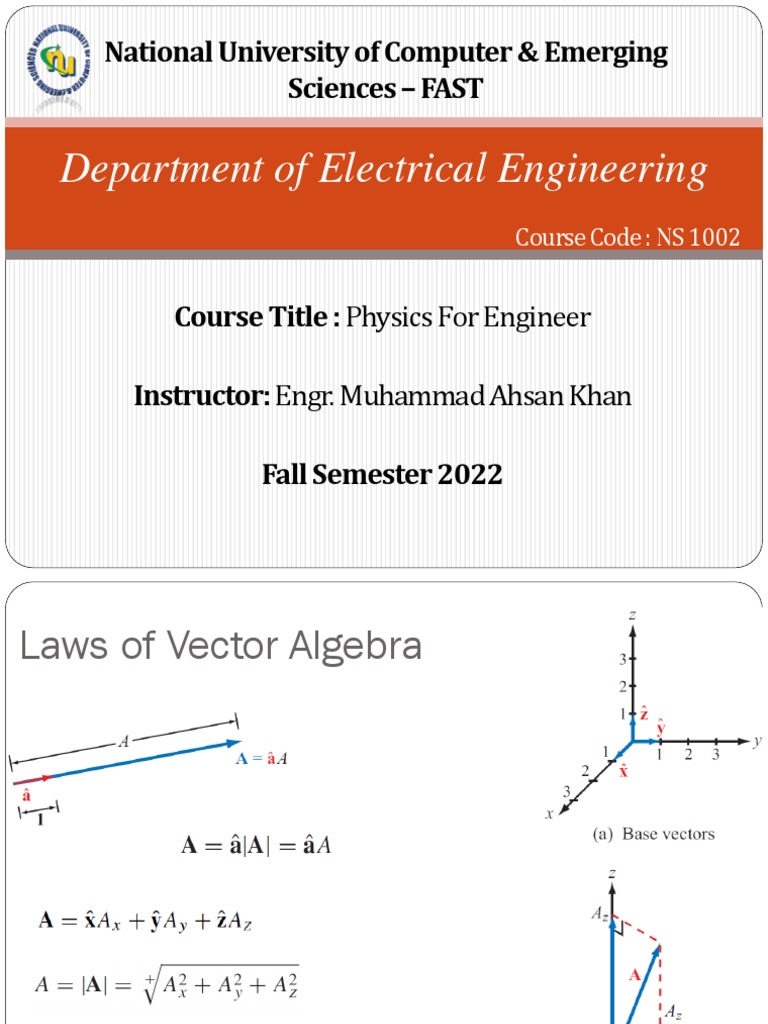 Lec 2 | PDF | Euclidean Vector | Scalar (Mathematics)