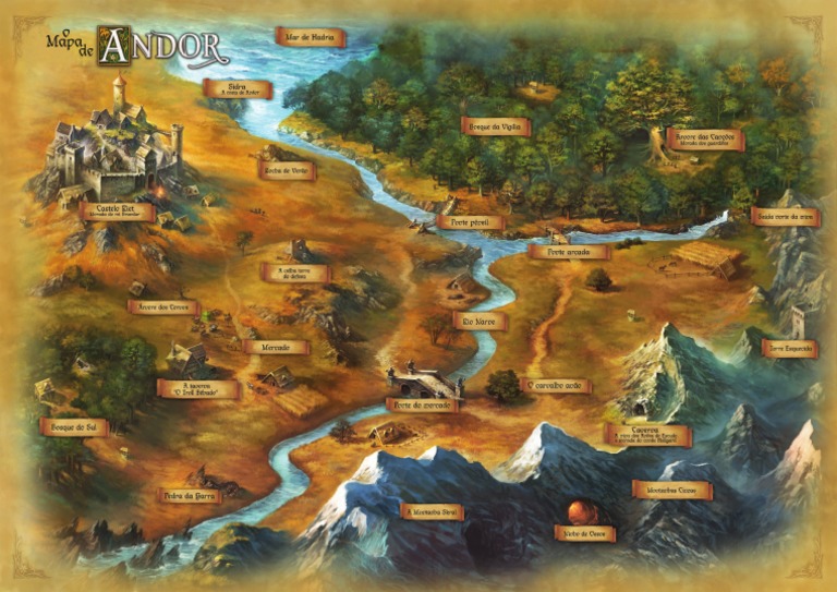 As Lendas de Andor Mapa de Andor 82011 | PDF