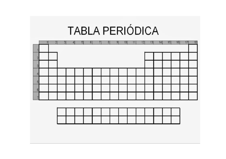 Tabla Periódica Muda 3º Eso Pdf