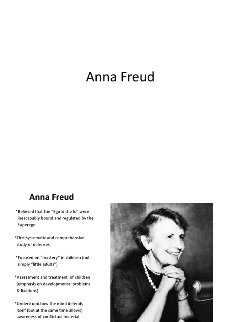 Anna Freud | PDF | Id | Psychoanalysis
