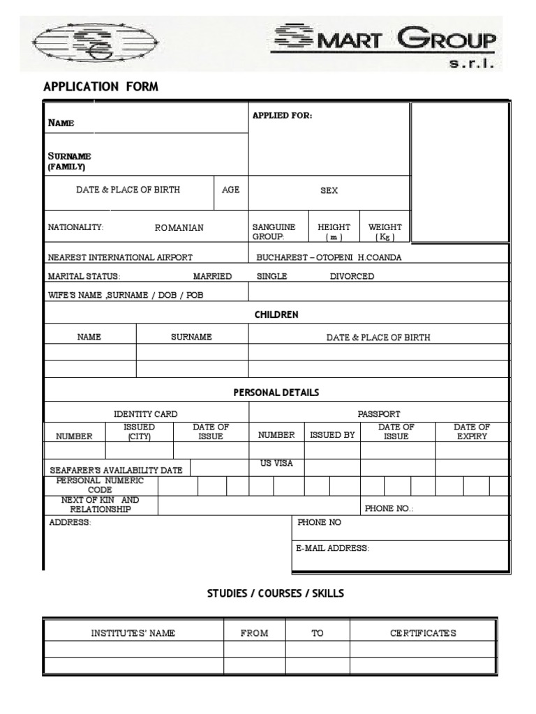 Appl Form OFFICERS | PDF | Ships | Oil Tanker