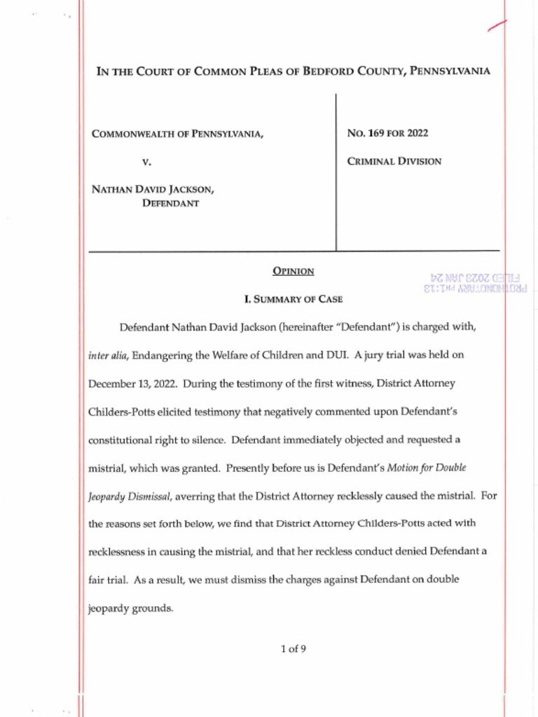 Nathan Jackson Mistrial | PDF