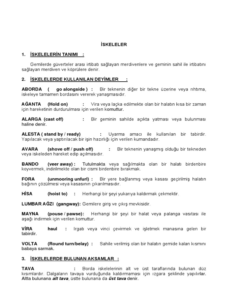 22-İSKELELER Ve Matafora | PDF