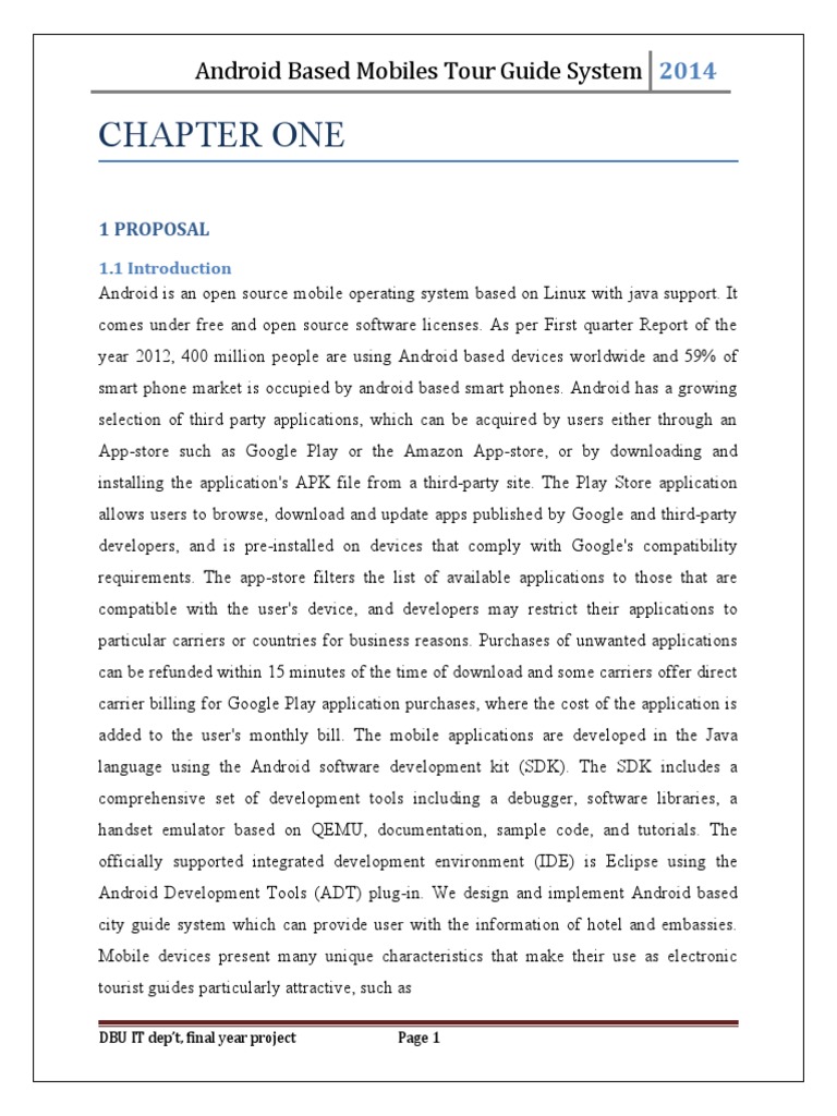 Final Project | PDF | Use Case | Android (Operating System)