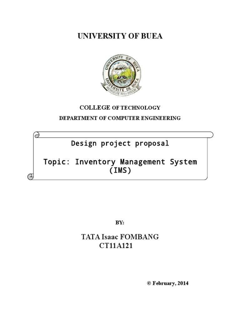 Inventory Management System Ims Project Proposal | PDF