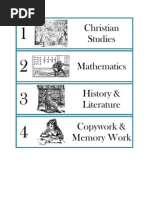 Ambleside Online Weekly Schedule Year 1 | PDF