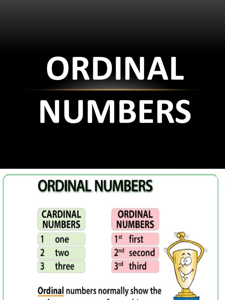 Ordinal Numbers | PDF