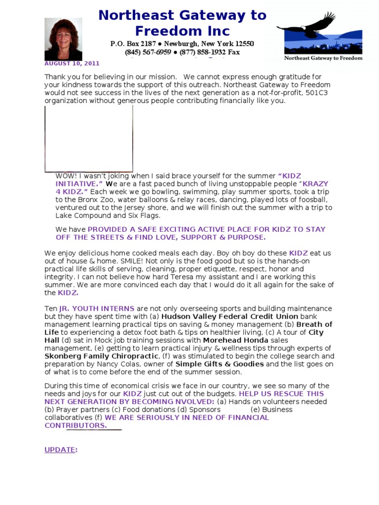 NGTF Support THK You AUG 2011 | PDF