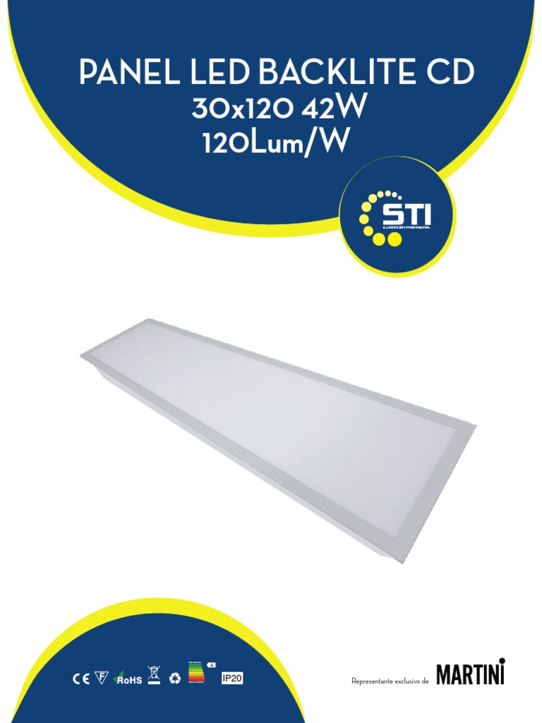 Panel LED 42W: Eficiencia y Diseño | PDF | Diodo emisor de luz ...
