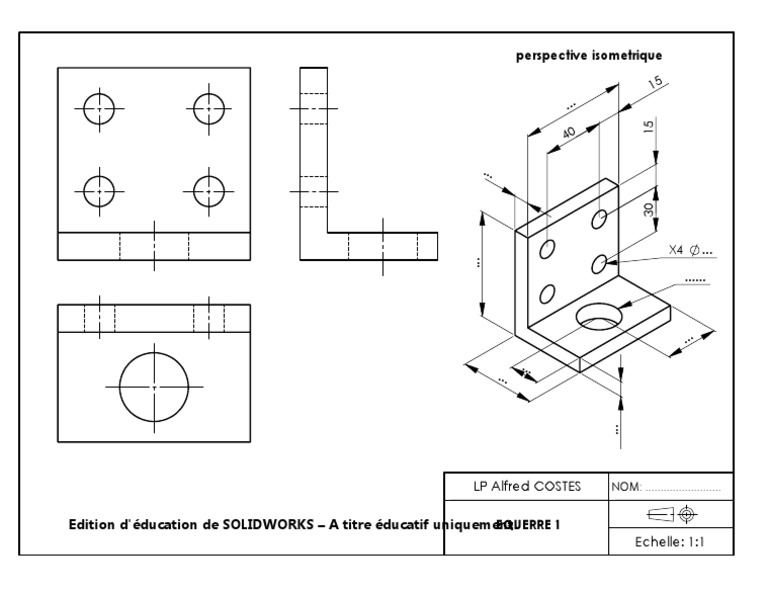 Mise en Plan Equerre 1 | PDF