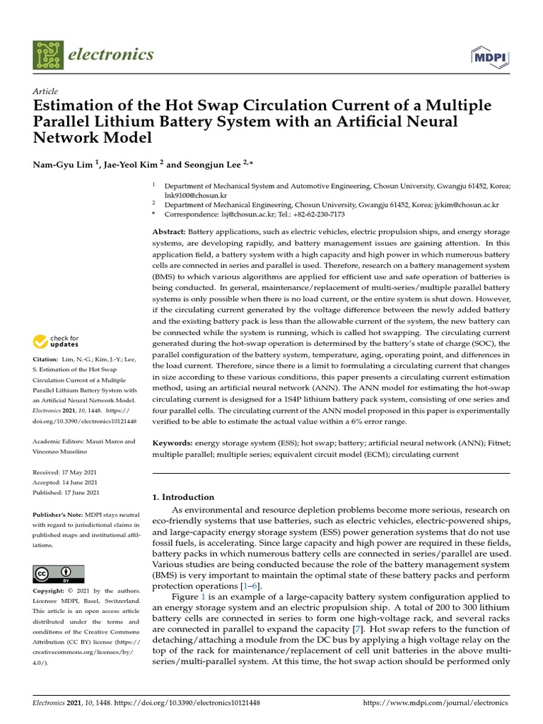 Estimation of The Hot Swap Circulation Current of A Multiple | PDF | Electrical Network | Series ...