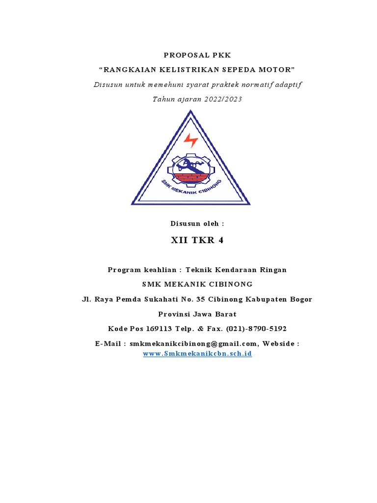 Proposal PKK 12 TKR 4 | PDF