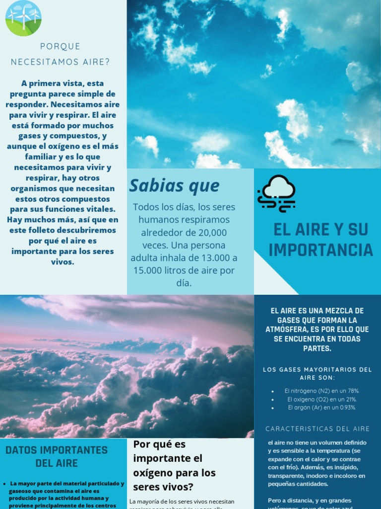 Que Es El Aire | PDF | Atmósfera de tierra | Oxígeno